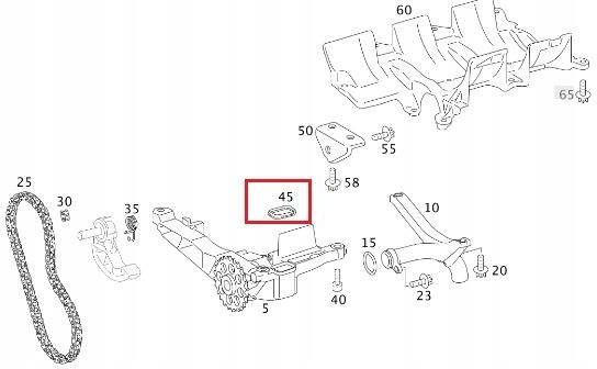 Mercedes-Benz G-Klasa Glk Uszczelka Pompy Oleju V6 Cdi A6421810080 ...