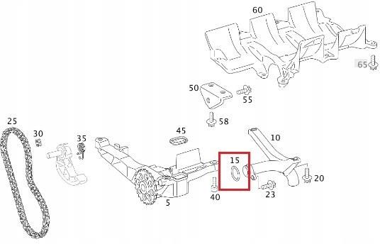 Mercedes-Benz Gl Glk Ml Uszczelka Przewodu Pompy Oleju A0129978445 ...