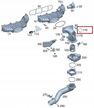 Mercedes-Benz Sprinter Uszczelka Przepustnicy Om651 A6510910360 ...