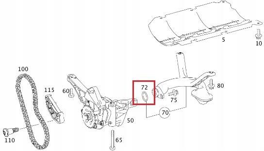 Mercedes-Benz G-Klasa Gl Glk Uszczelka Kolektora V6 A0139972345 ...