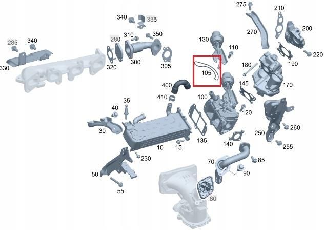 Mercedes-Benz Sprinter Vito Uszczelka Zaworu Bypass A6511420281 ...