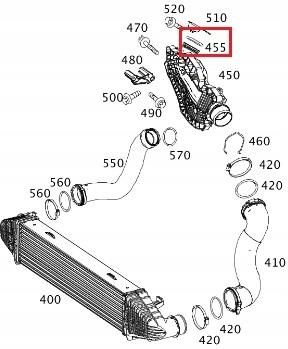 Mercedes-Benz W212 W218 Uszczelka Turbosprezarki Om642 A0279974745 ...