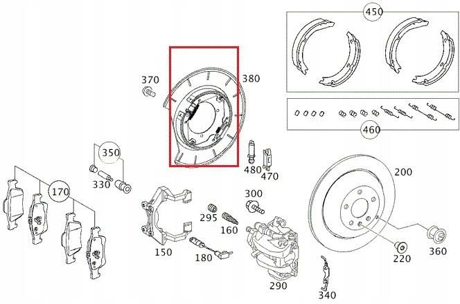 Mercedes-Benz W164 R251 Tarcza Kotwiczna Tyl Lewa A1644230120 - opinie ...