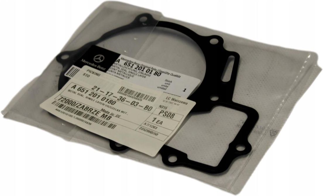 Mercedes-Benz W246 W242 W205 Uszczelka Pompy Wody Om651 A6512010180 ...