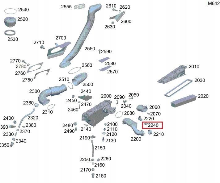 Mercedes-Benz W164 X164 Uszczelka Dolotu Odmy Om642 A6420940580 ...