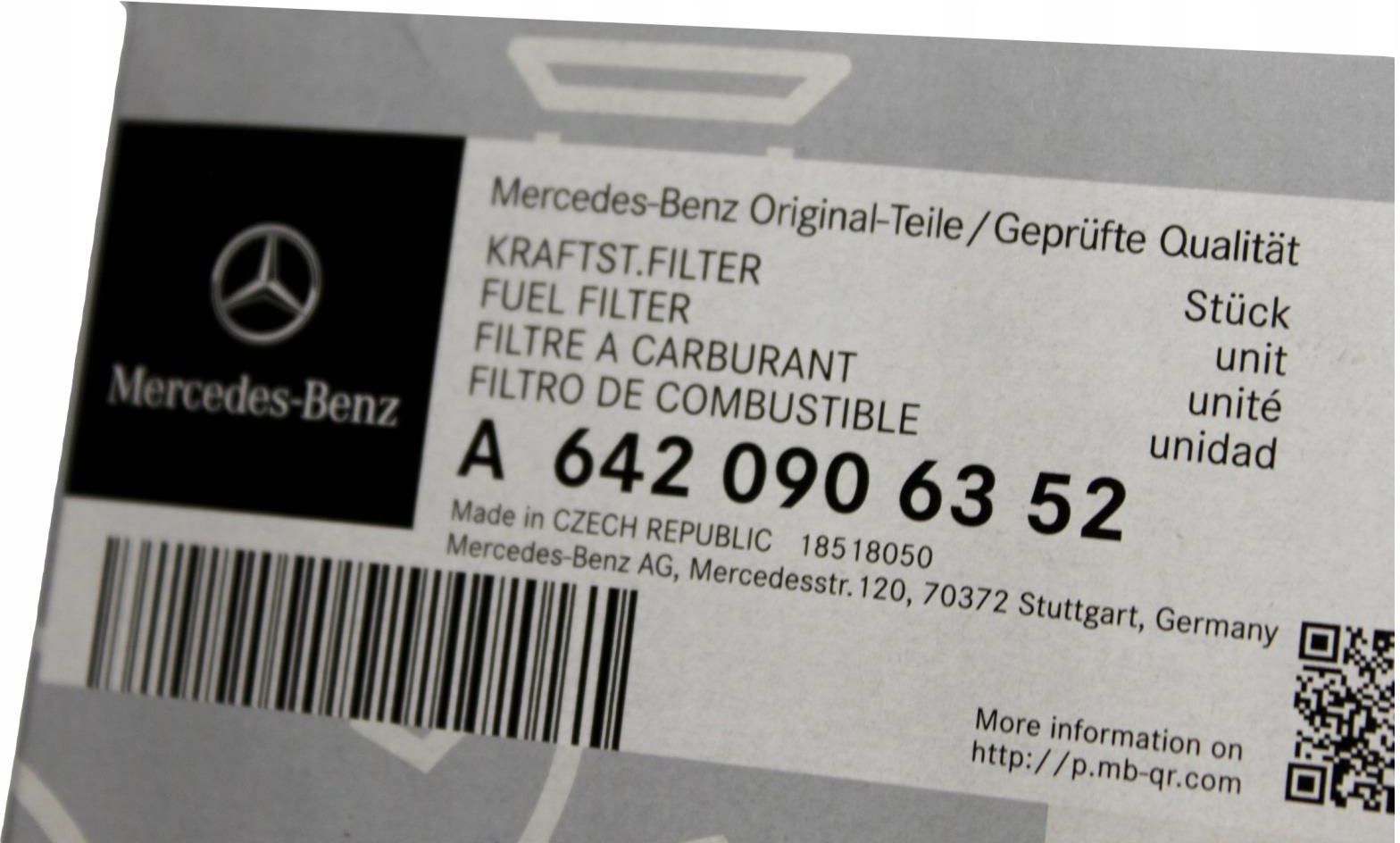 Filtr paliwa Mercedes-Benz Viano Vito Mixto W639 Filtr Paliwa Oe ...