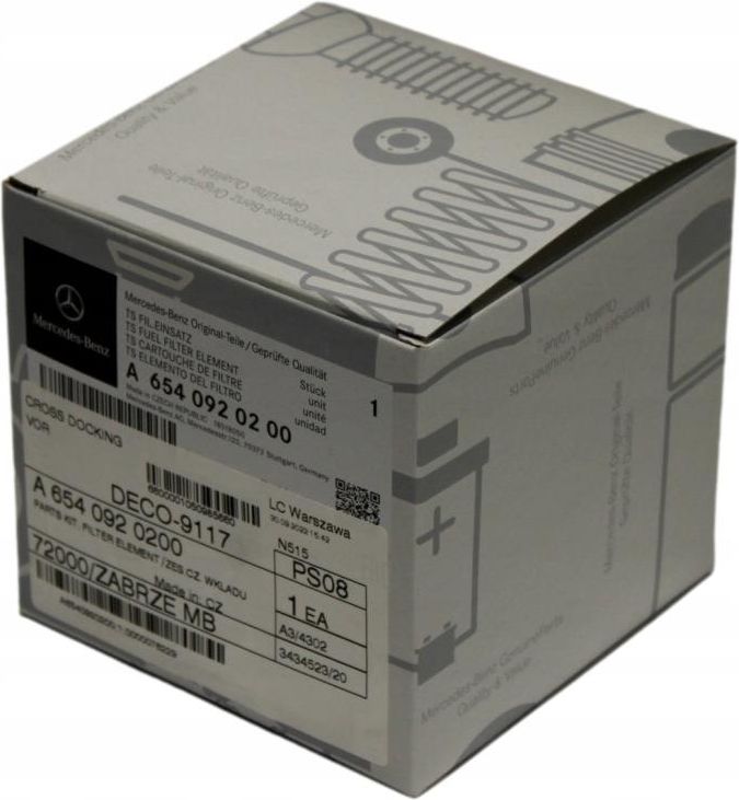 Filtr paliwa Mercedes-Benz Vito Sprinter 907 910 Filtr Paliwa Om656 ...