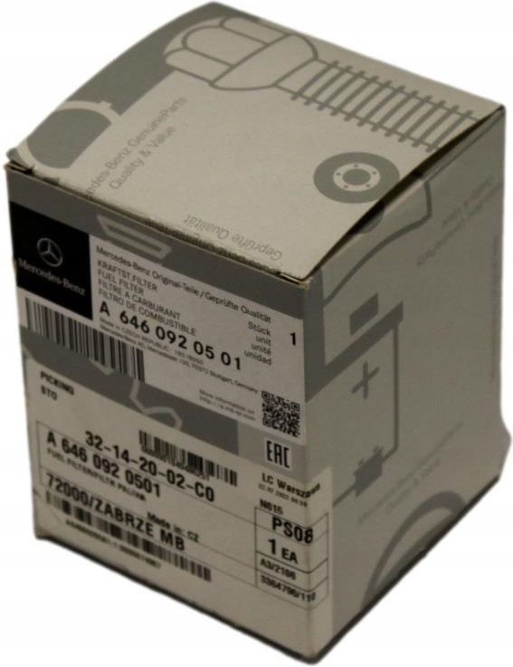 Filtr paliwa Mercedes-Benz W169 W245 W203 W204 Cl203 Filtr Paliwa ...