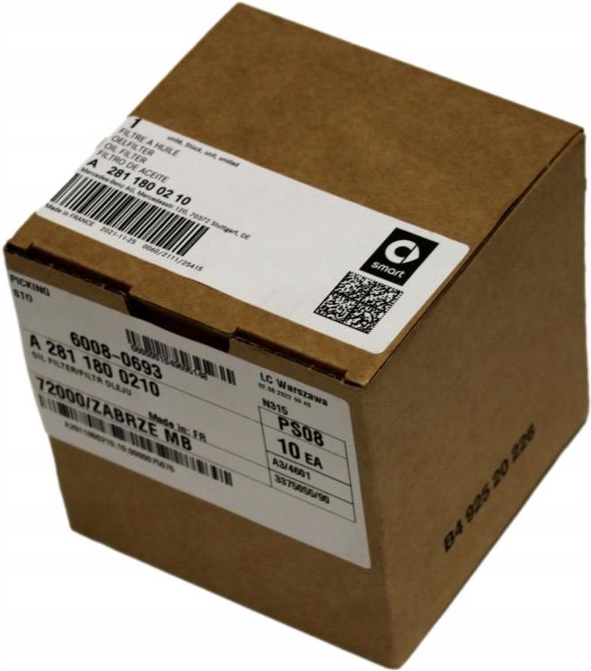 Mercedes-Benz Smart C453 A453 W453 Filtr Oleju Dla Silnika M281 ...