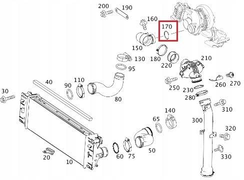 Mercedes-Benz E-Klasa G-Klasa Oring Turbosprężarki V6 A0149976445 ...