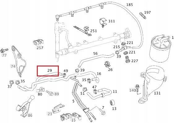 Mercedes-Benz W203 C-Klasa Przewod Paliwa Om646 A6460703581 - Opinie i ...