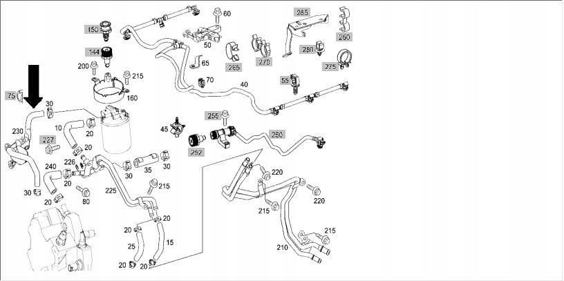 Mercedes-Benz Clk Cls Gle Gls Przewod Paliwa V6 A6420700281 - Opinie i ...