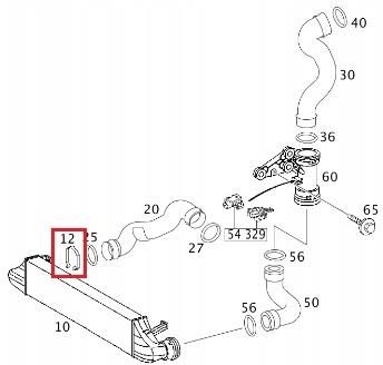 Mercedes-Benz C-Klasa Zawleczka Przewodu Powietrza Oe A0079934101 ...