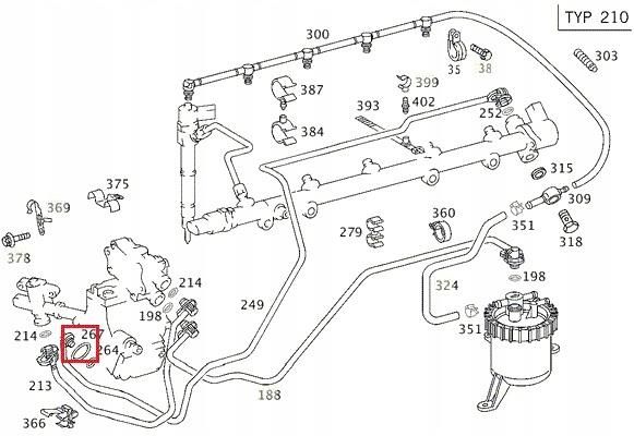 Mercedes-Benz Podkladka Piankowa Pod Przewod Paliwa Cdi A0069906040 ...