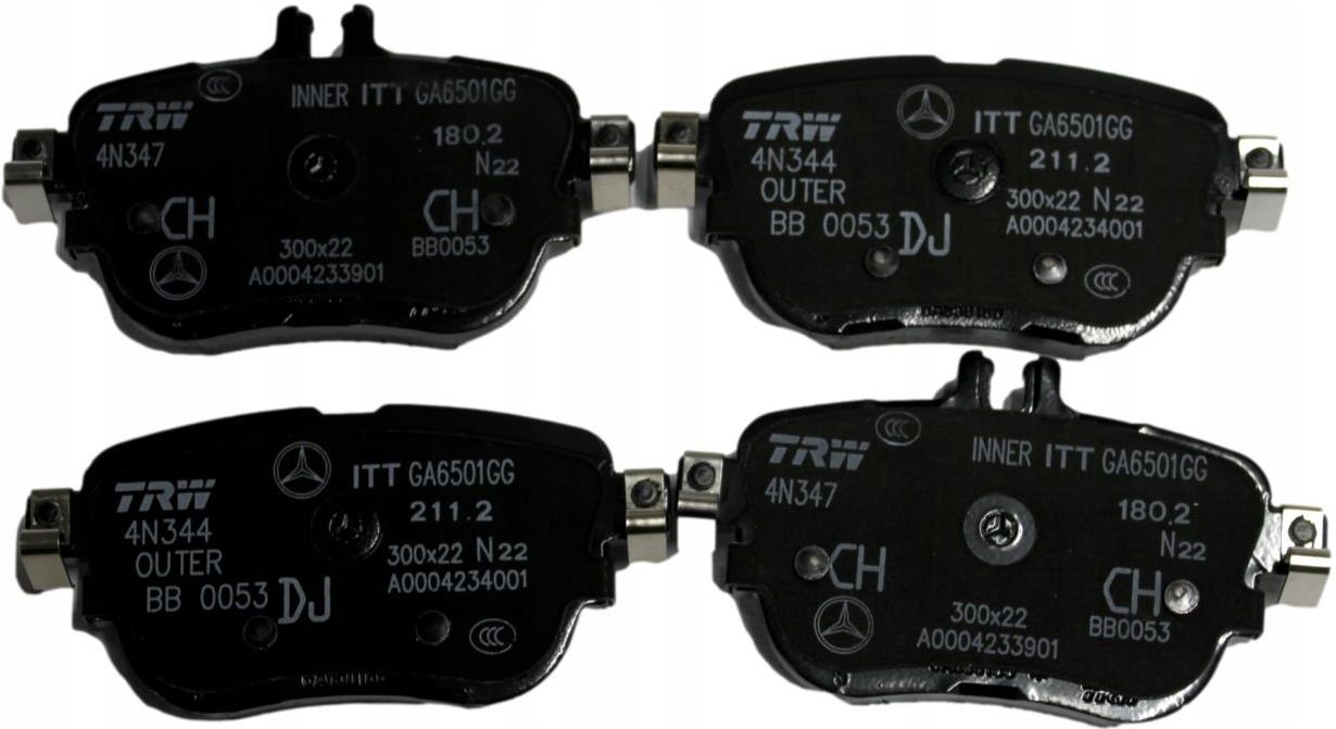 Klocki hamulcowe Mercedes-Benz E-Klasa W213 Klocki Hamulcowe Tyl Oe ...