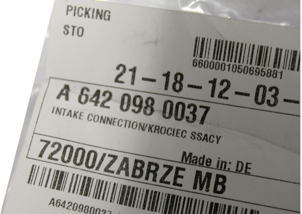 Kolektor ssący Mercedes-Benz C209 C218 C219 Krociec Kolektor Ssacy Oe A6420980037 - Opinie i ...