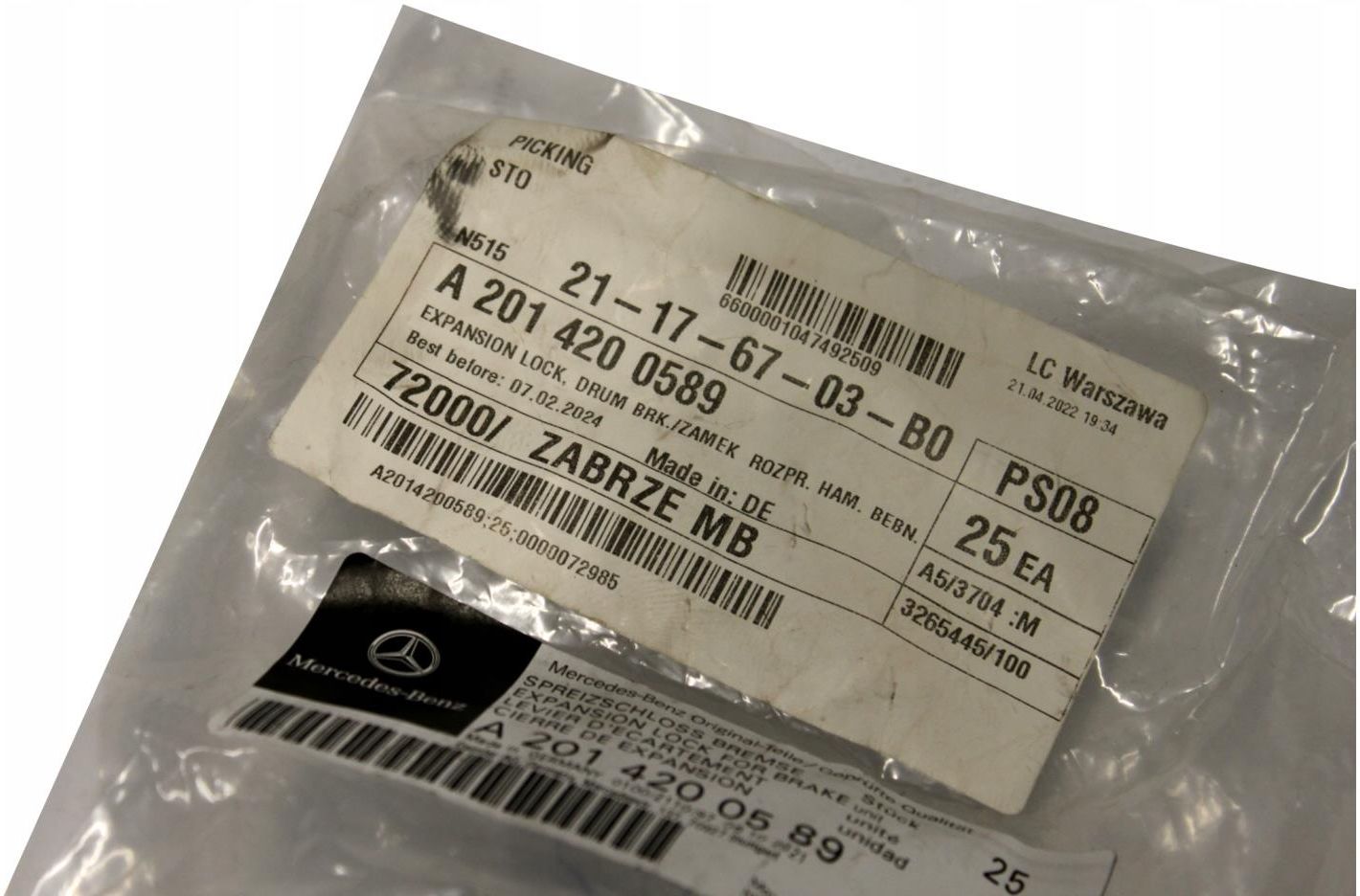 Zestaw naprawczy układu hamulcowego Mercedes-Benz W245 C202 W203 W204 ...