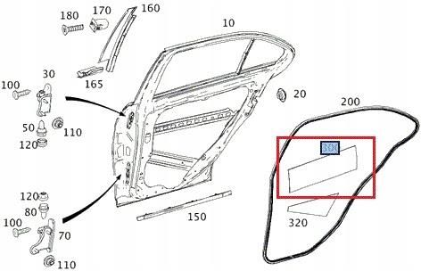 Drzwi samochodowe Mercedes-Benz Glc E-Klasa Izolacja Akustyczna Drzwi ...