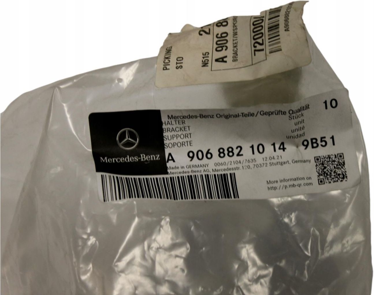 Mercedes-Benz Sprinter Mocowanie Listwy Pod Reflektorem A9068821014 ...