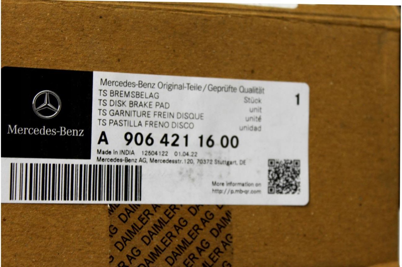 Klocki hamulcowe Mercedes-Benz Sprinter Vito Klocki Hamulcowe Przod Oe ...