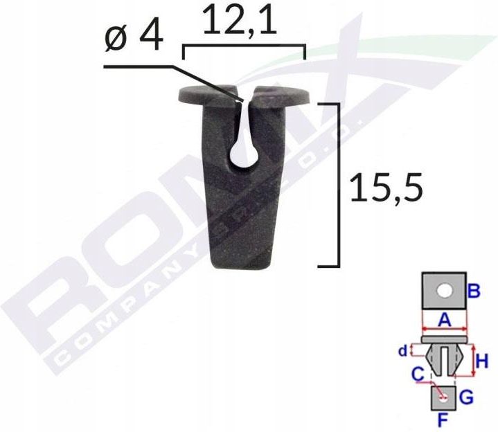 Romix 10X Spinka Gniazdo Montażowe Kostka Nadkola - Opinie i ceny na ...