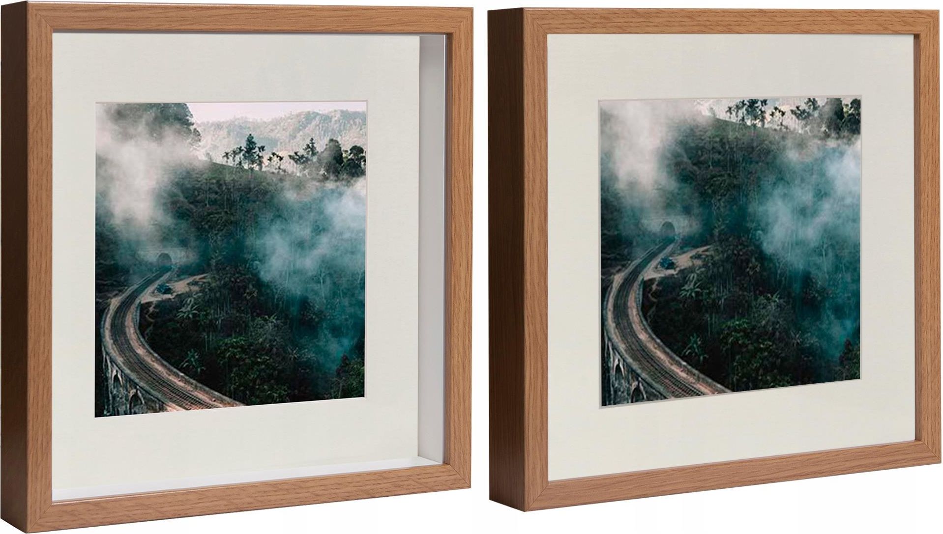 Ramka tradycyjna Bdart Zestaw Ramek 3D Box Głęboka 28X28 Dąb - Ceny i ...