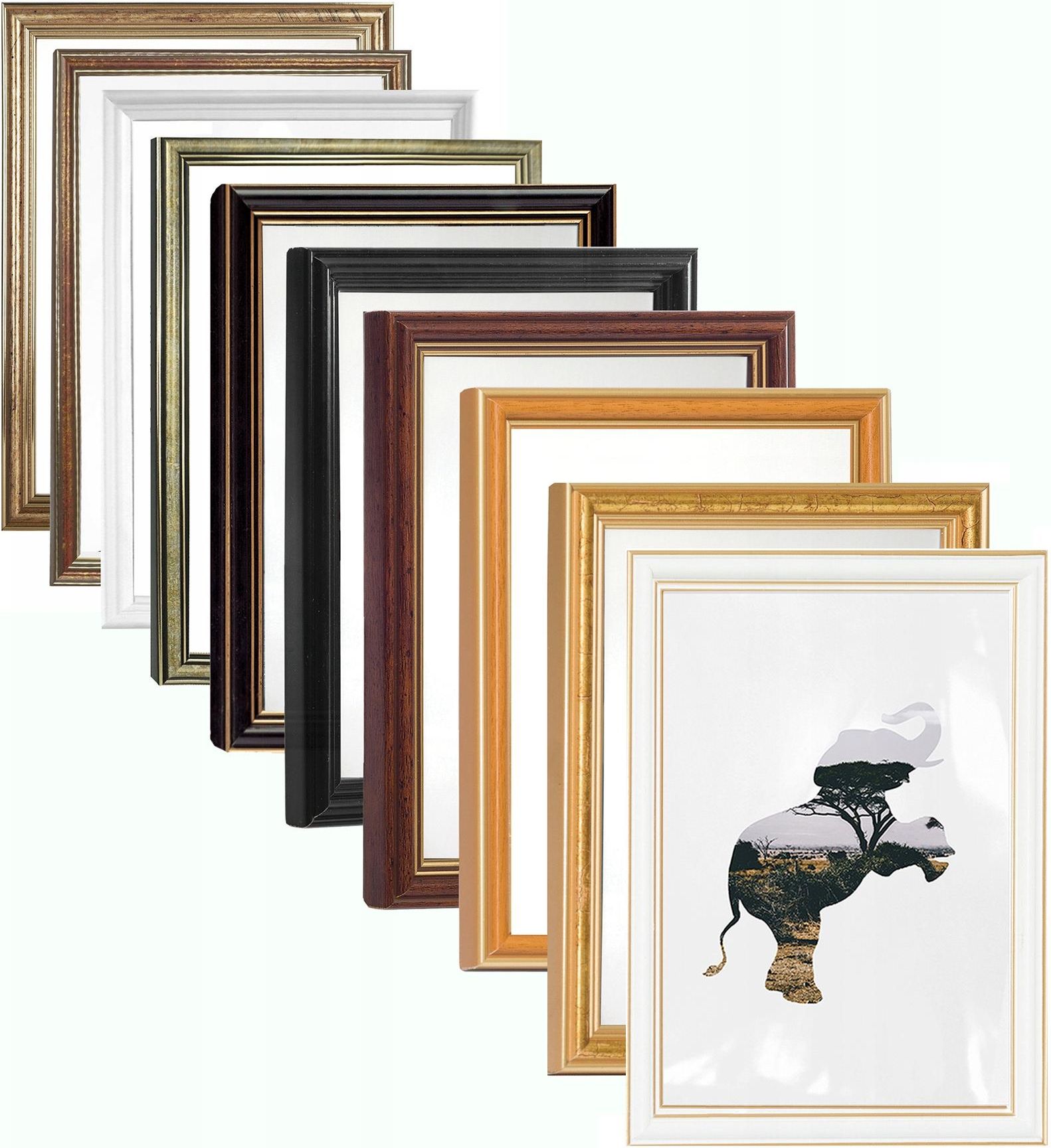 Ramka tradycyjna Artepoint Ramka Do Zdjęć 15X23 Astra Czarny Ze Złotem ...