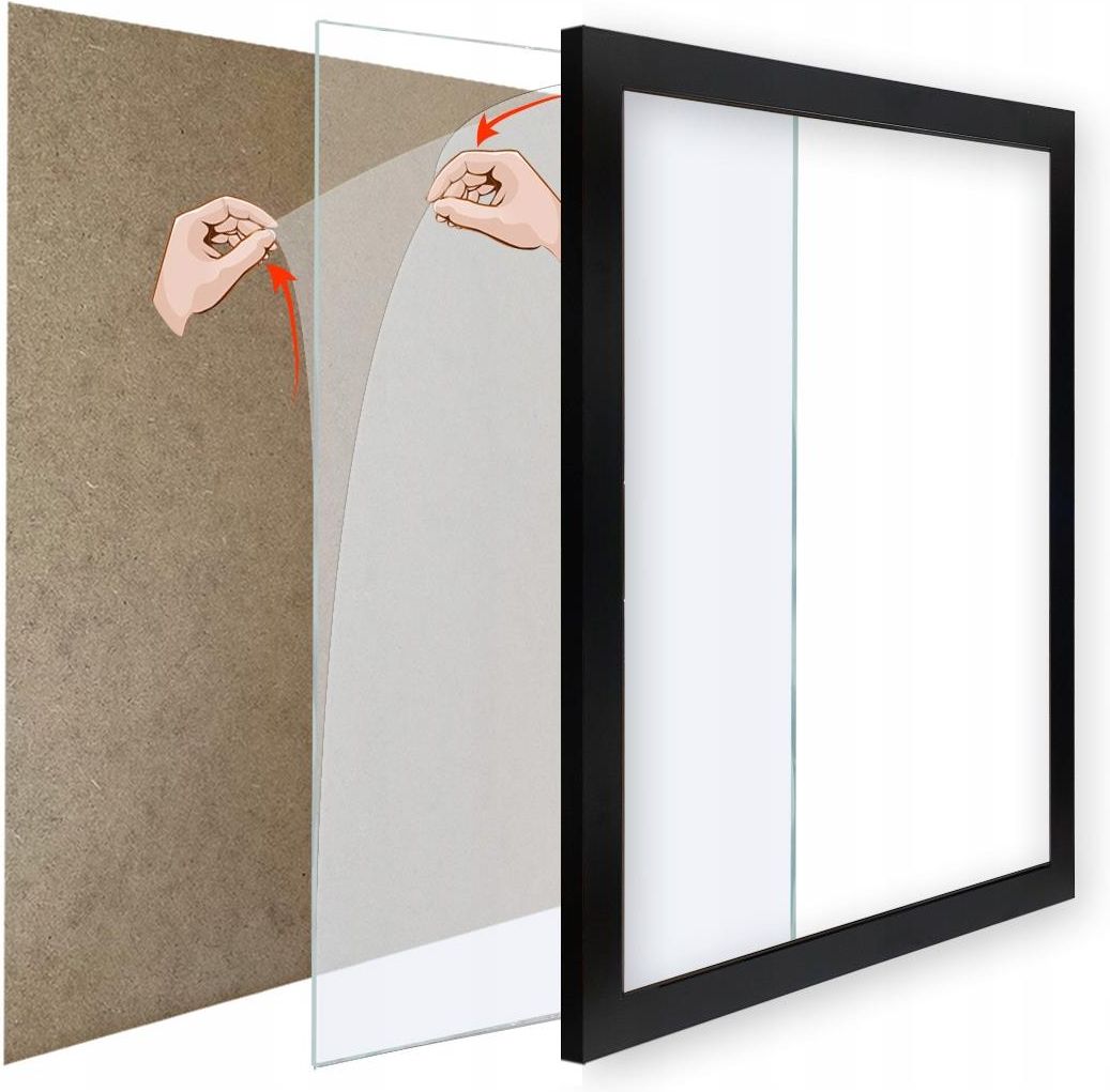 Ramka tradycyjna Manufaktura Ram Zestaw 3 Ramek 40X50 Pandora Czarna ...