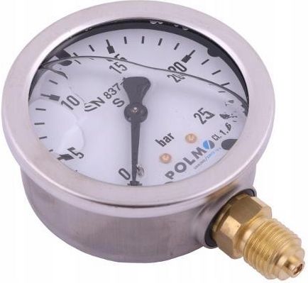 Polmo Manometr Glicerynowy M63 0-25 Bar G1/4 Mgh63Kg14D25P - Opinie i ceny na Ceneo.pl