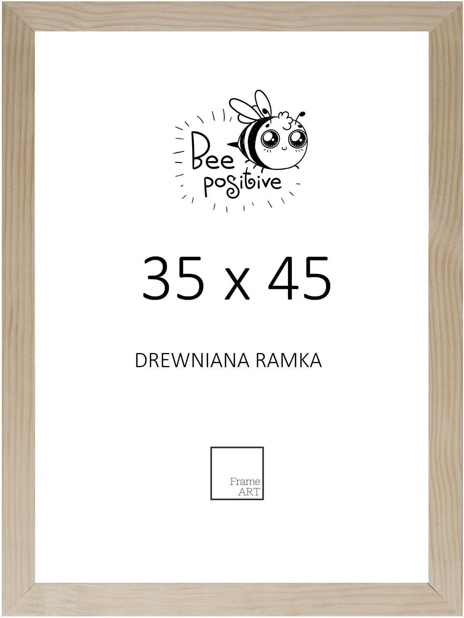 Ramka tradycyjna Frame Art Rama Drewniana Sosnowa 35X45 Plakat 45X35 ...