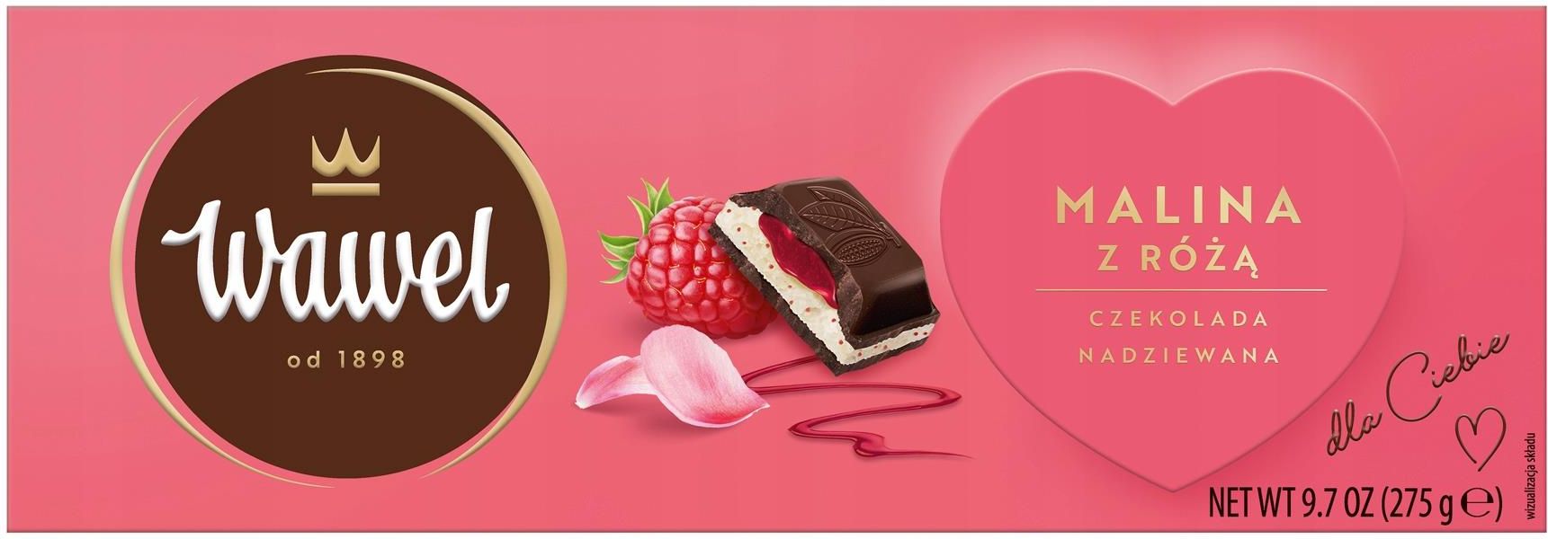 Wawel Duża Czekolada Malina Z Różą 275G - Ceny i opinie - Ceneo.pl