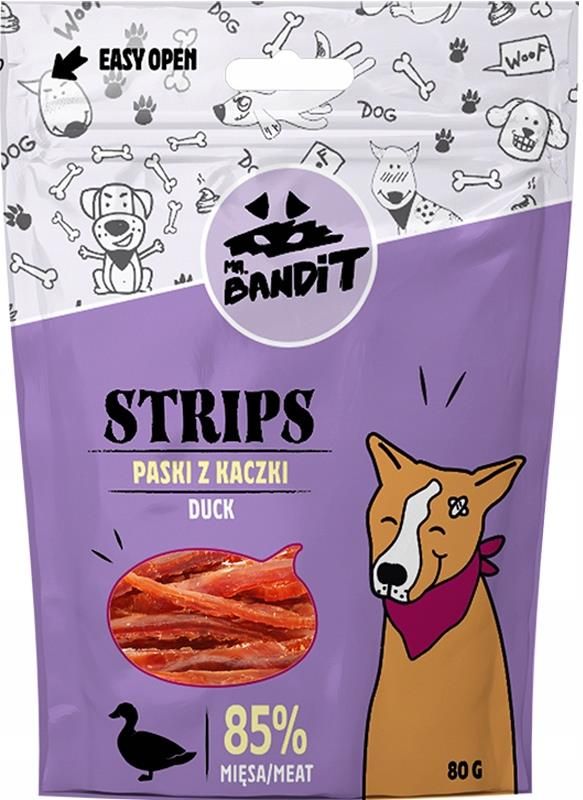 Karma Mr. Bandit Strips Paski Z Kaczki 80G - Ceny i opinie - Ceneo.pl
