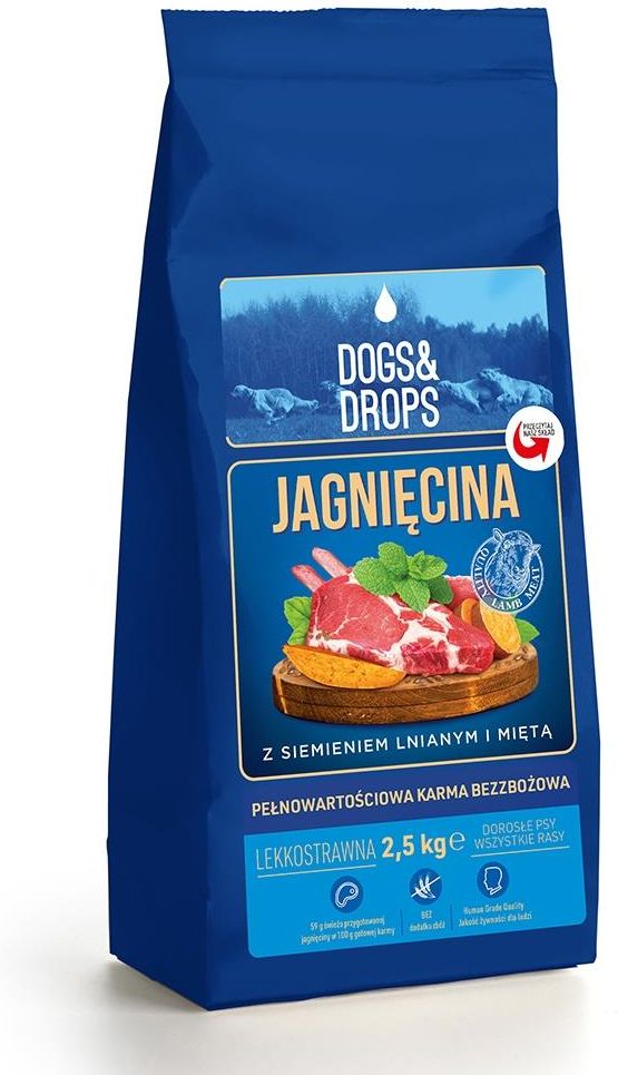 Karma Dogs&Drops Sucha Karma Jagnięcina 11,5kg - Ceny i opinie - Ceneo.pl