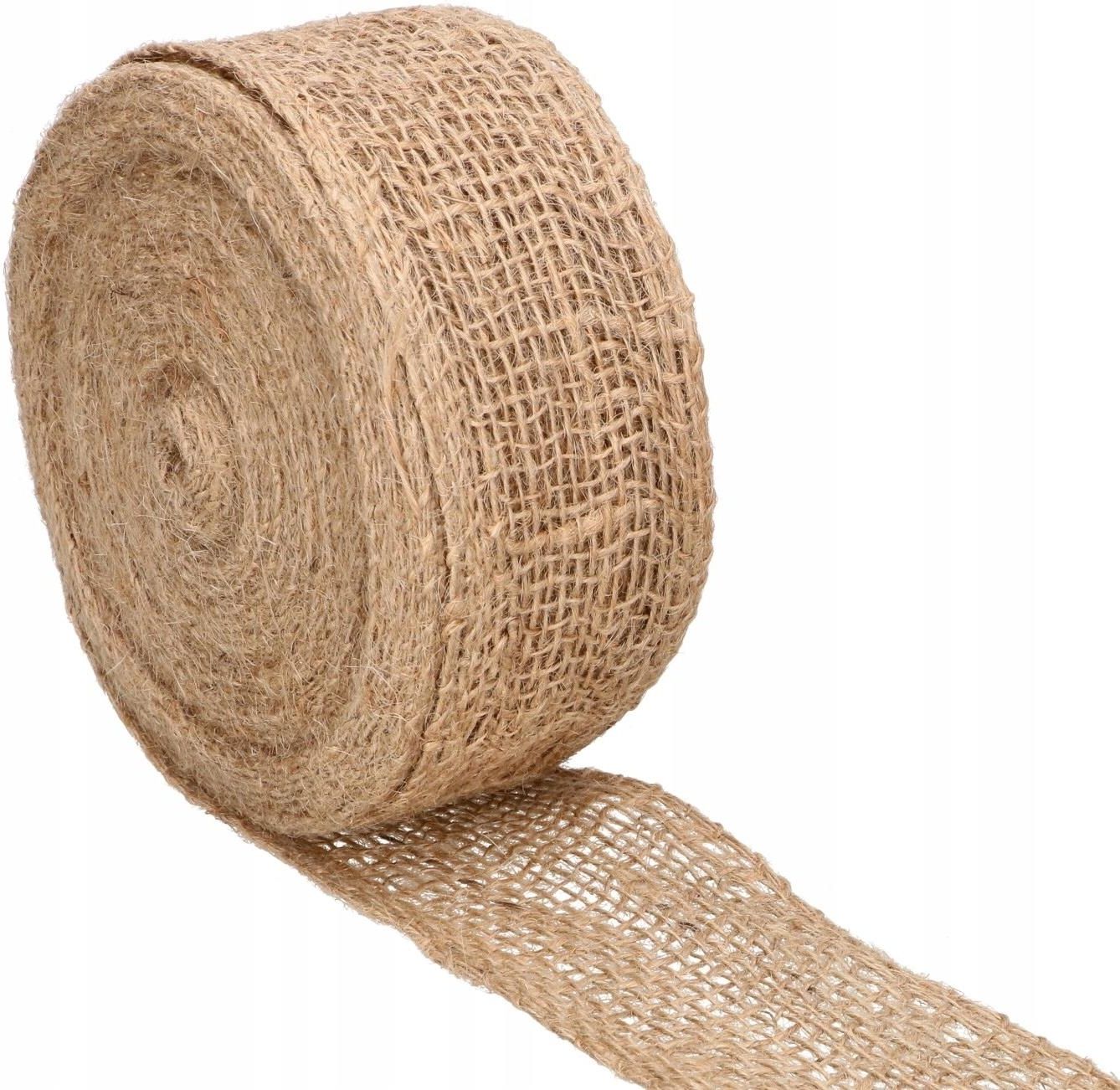 Kotarbau Wstążka Jutowa Taśma Juta Tasiemka Rolka 6Cmx20M 12653748389 ...