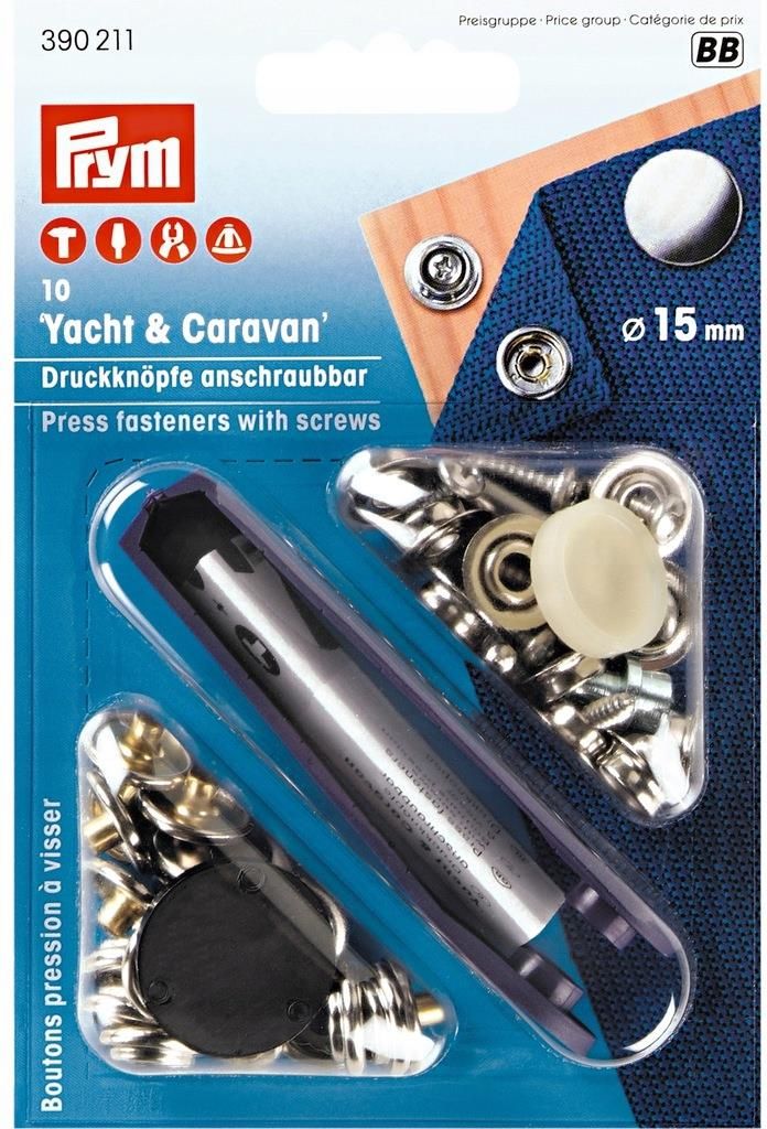 Prym Napy Zatrzaski Przykręcane 15Mm Plandek Yacht 10475186207 - Ceny i ...