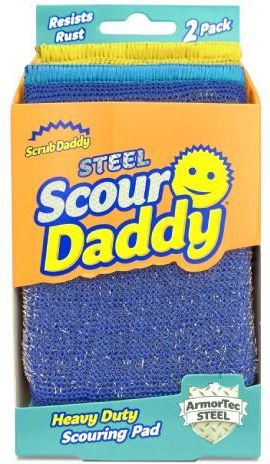 Scrub Daddy Steel Scour Daddy Czyścik ze stali nierdzewnej 2 szt ...