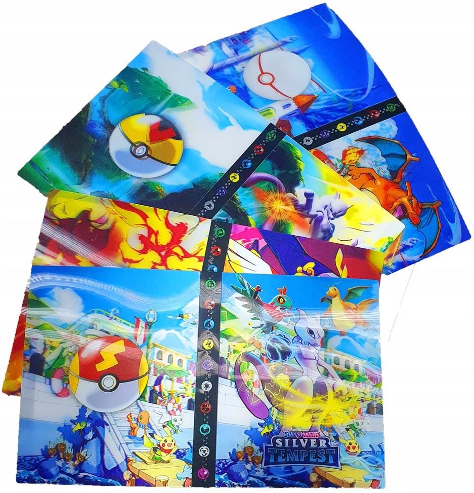 Pokemon Kolorowe Złote Karty 55szt + album 240 - Ceny i opinie - Ceneo.pl