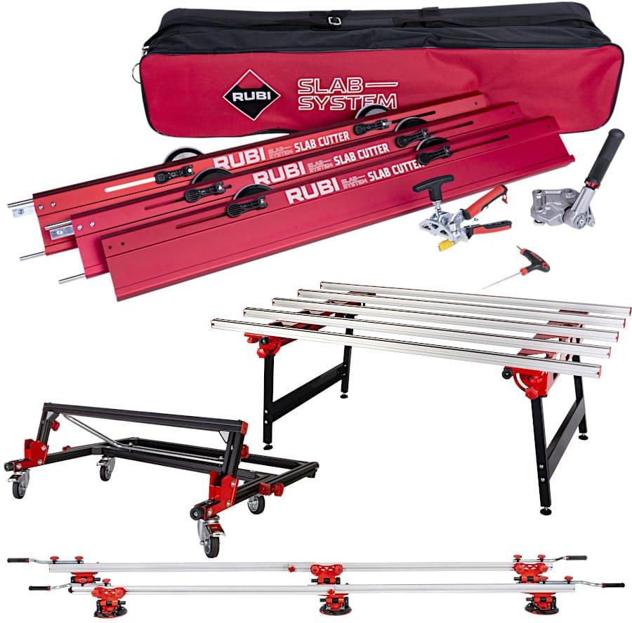 RUBI 16900 Przecinarka ręczna Slab Cutter G3 + Stół + Przenośnik ...