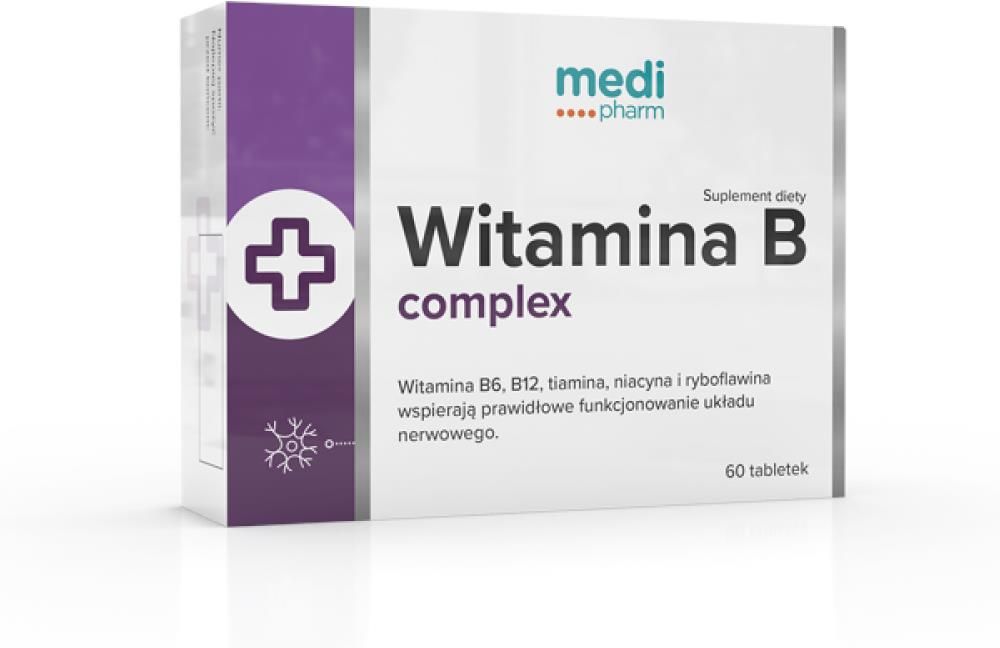 Wellmedica Medi Pharm Witamina B Complex 60tabl. - Opinie i ceny na ...