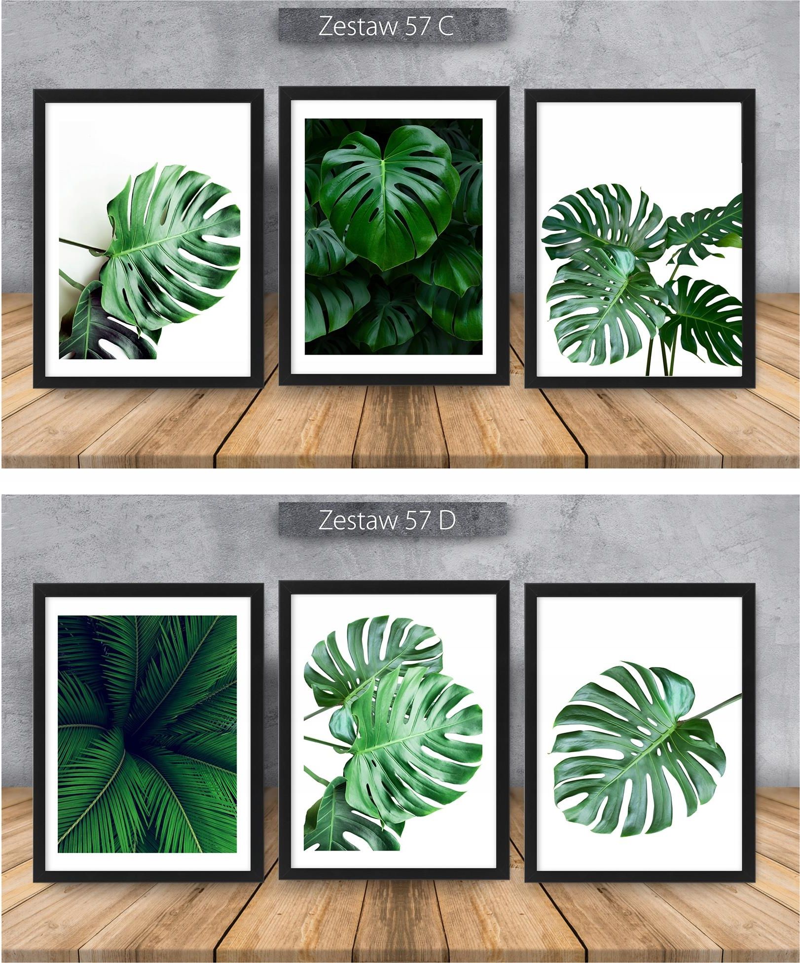 Zestaw 3 obrazki 24x33 plakaty Monstera ramka ikea - Opinie i atrakcyjne ceny na Ceneo.pl