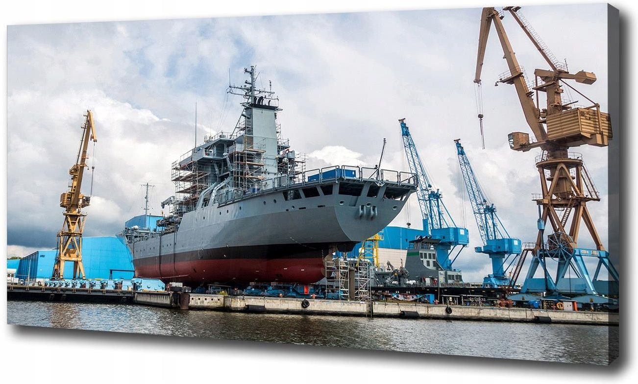 Foto obraz na płótnie Stocznia statek 125x50 cm - Opinie i atrakcyjne ...