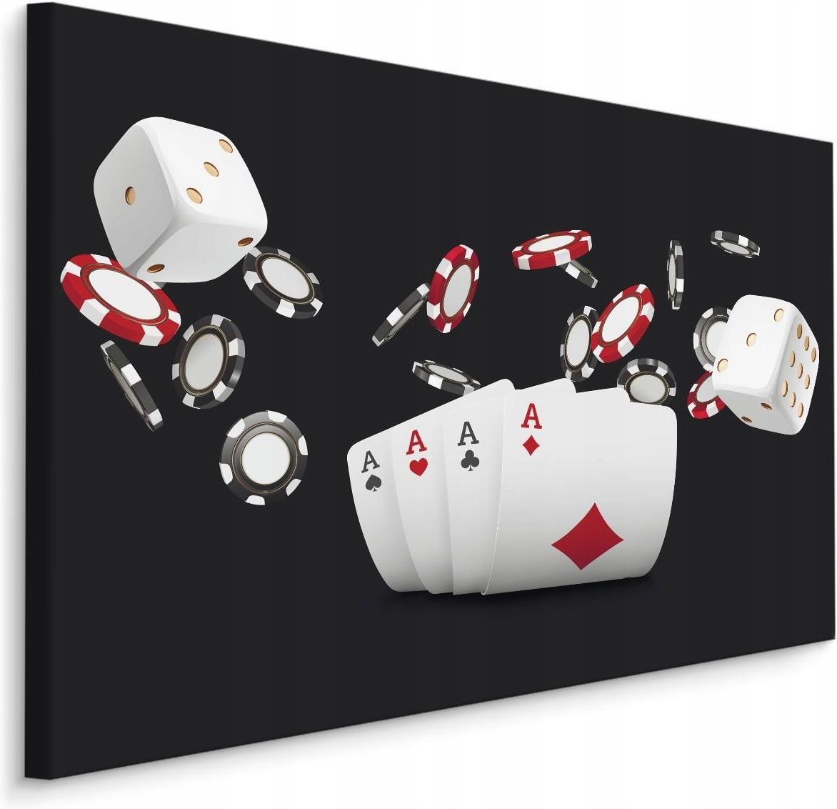 Obraz Na Płótnie Żetony Kasyno Poker Karty 120x80 - Opinie i atrakcyjne ...
