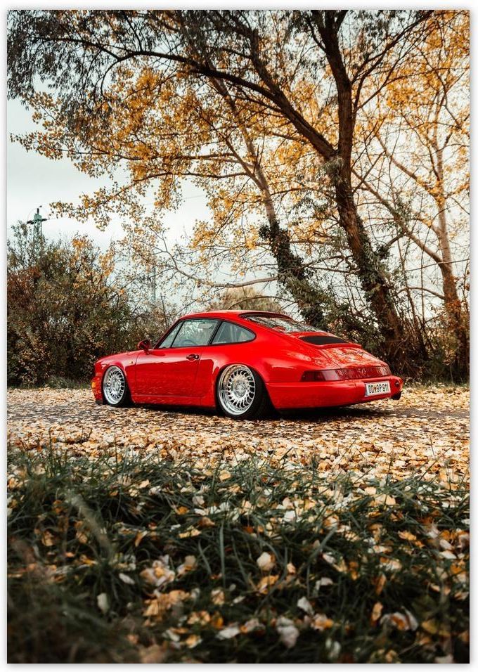 Plakaty A2 Pion Czerwone Porsche Samochód - Opinie i atrakcyjne ceny na Ceneo.pl