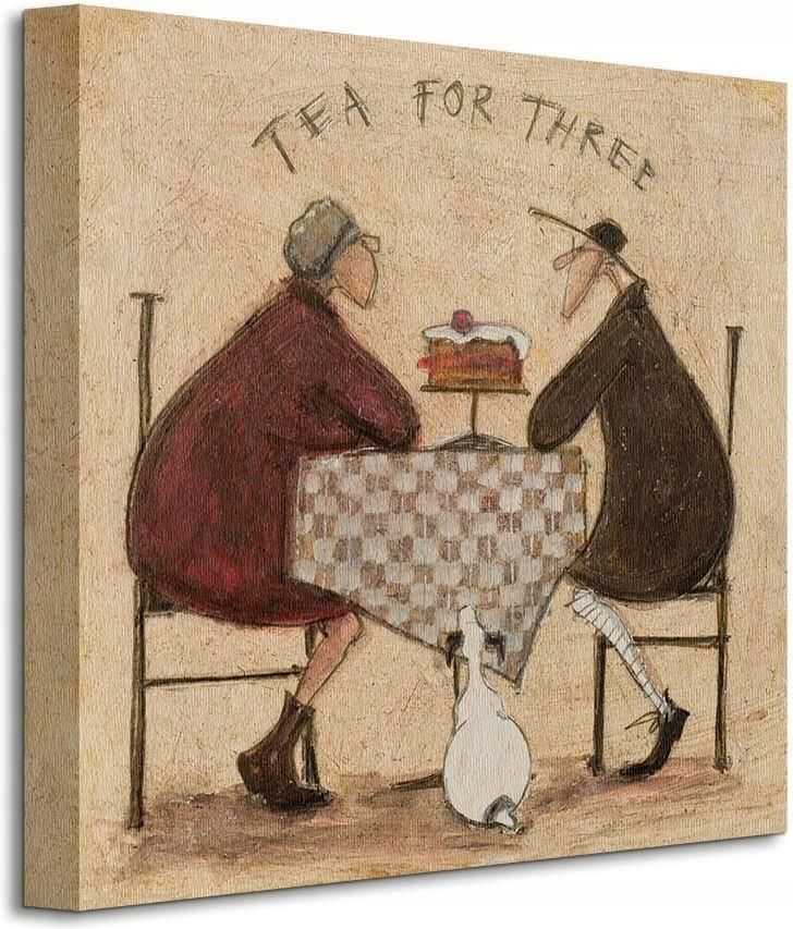 Sam Toft Tea for Three Obraz na płótnie 40x40 cm - Opinie i atrakcyjne ...