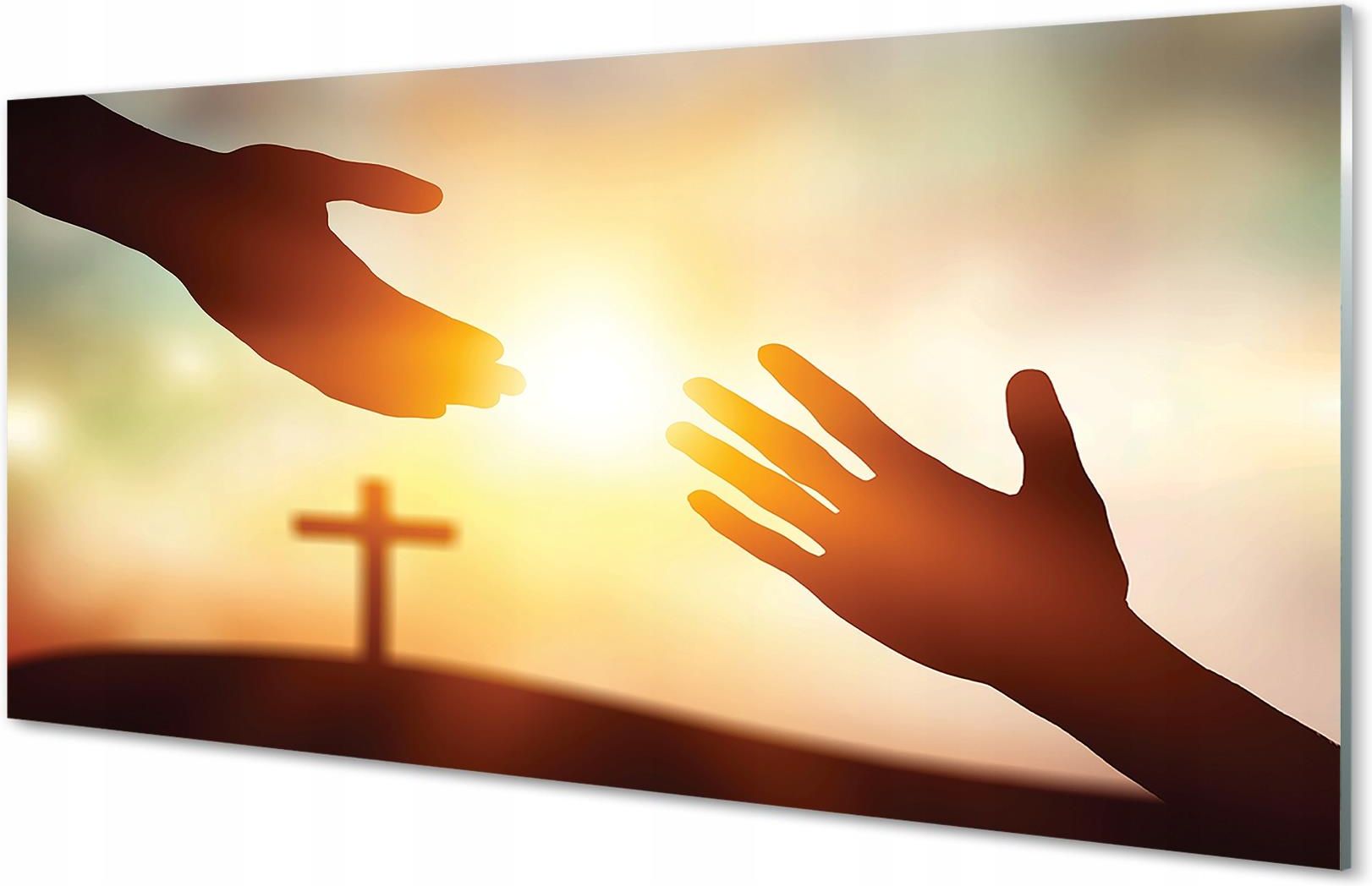Nowoczesny szklany foto obraz Ręce krzyż 120x60 cm - Opinie i ...