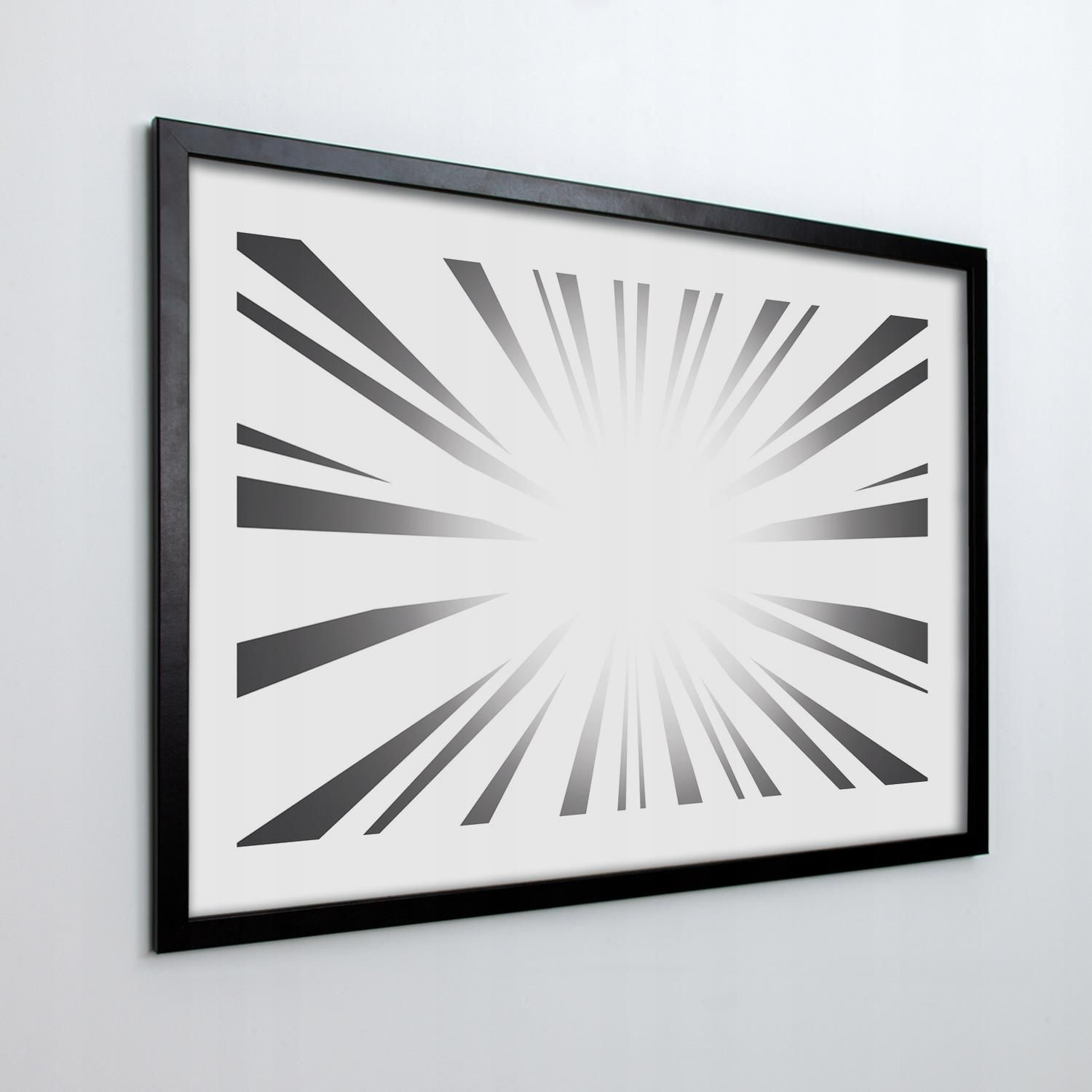 Obraz ścienny w ramie Radial linie grafika 100x70 - Opinie i atrakcyjne ...