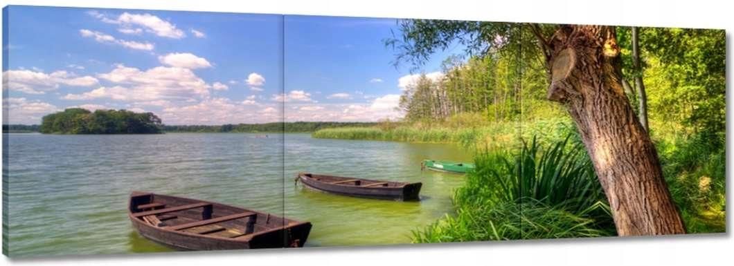 Obrazy 150x50 Łódki wędkarskie Jezioro - Opinie i atrakcyjne ceny na ...