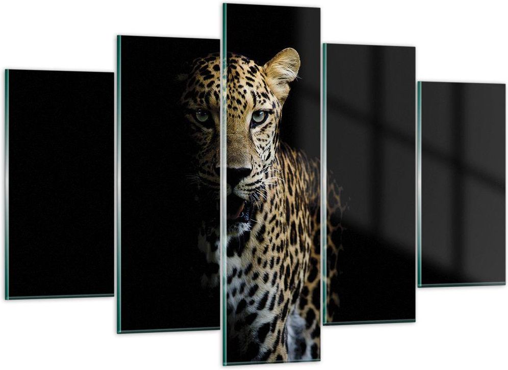 Obraz na szkle 150x100 zacieniony lampart pantera - Opinie i atrakcyjne ceny na Ceneo.pl