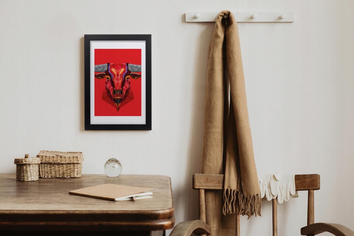 Obraz w ramie na ścianę Byk rogi grafika 20x30 cm - Opinie i atrakcyjne ...