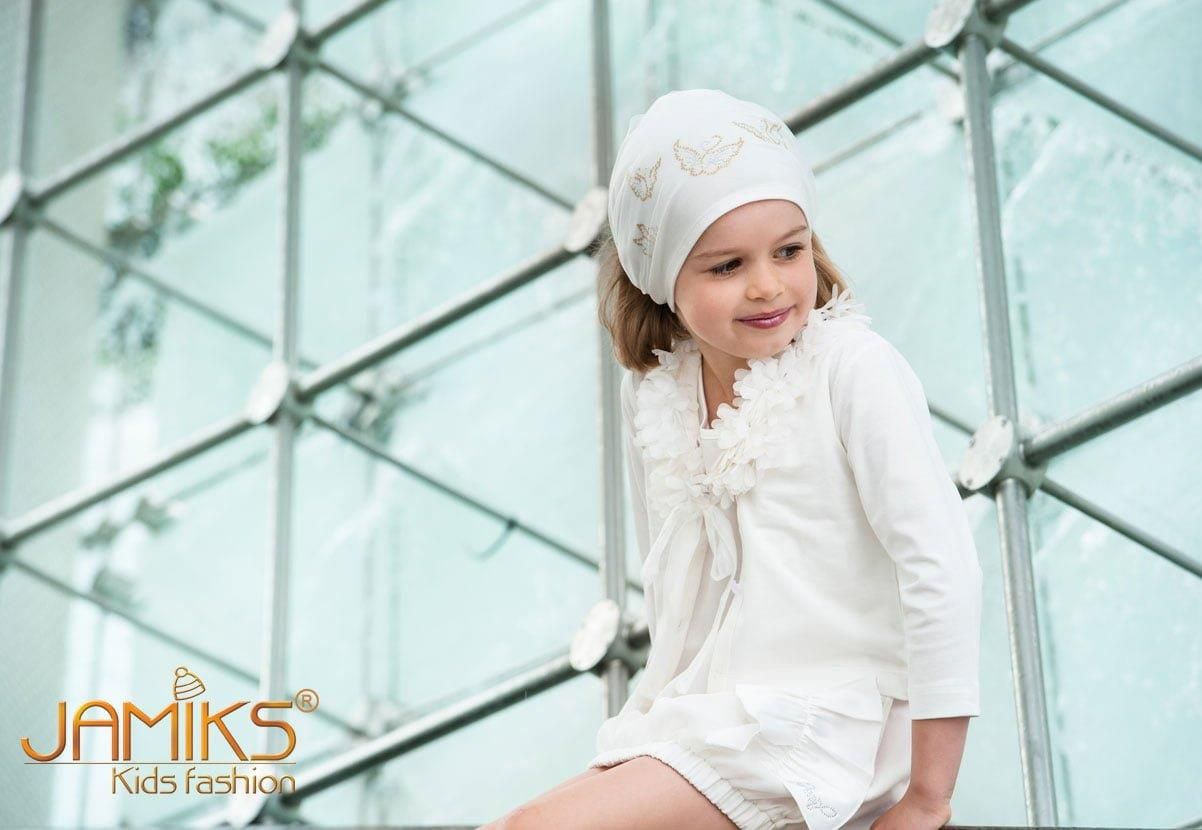 JAMIKS Sabinka chustka dla dziewczynki koronka ecru - Ceny i opinie ...